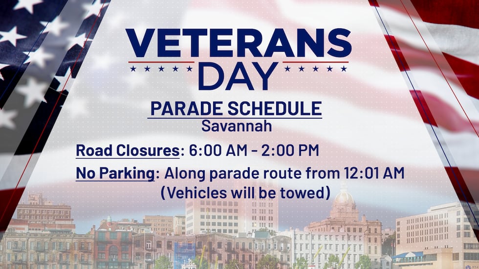 Veterans Day Parade to impact traffic, parking in downtown Savannah Veterans Day Parade to impact traffic, parking in downtown Savannah